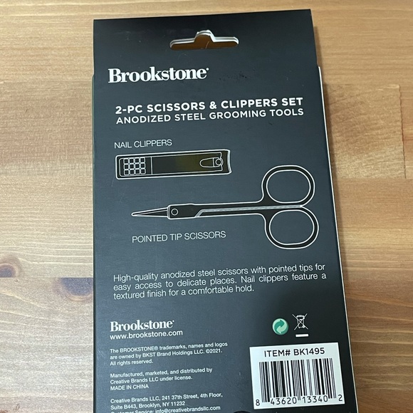 Brookstone | Grooming | Nwt Brownstone 2 Piece Clipper And Scissor Set ...